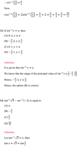 HBSE 12th Class Maths Solutions Chapter 2 Inverse Trigonometric Functions Ex 2.1 – Haryana Board ...