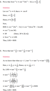 HBSE 12th Class Maths Solutions Chapter 2 Inverse Trigonometric Functions Ex 2.2 – Haryana Board ...