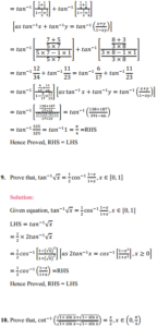 HBSE 12th Class Maths Solutions Chapter 2 Inverse Trigonometric Functions Miscellaneous Exercise ...
